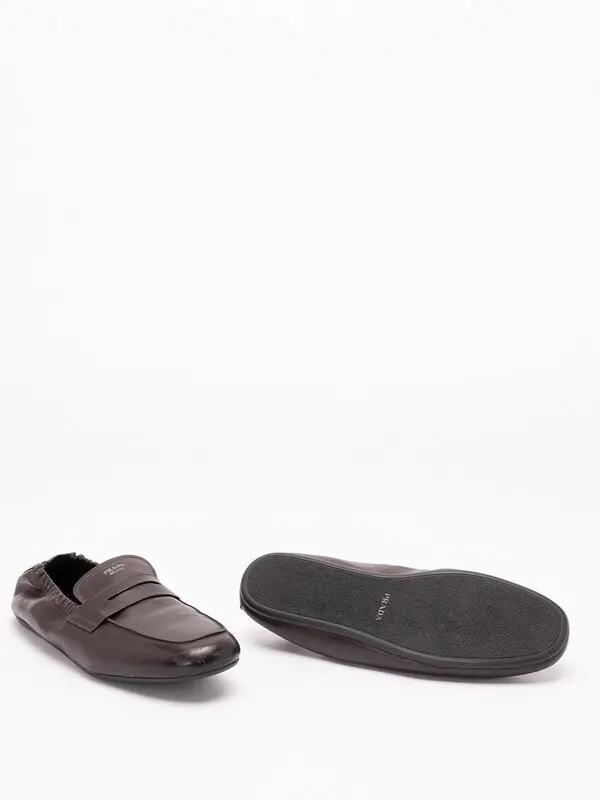 Prada Shuffle Antiqued Leather Loafers - Multicolor