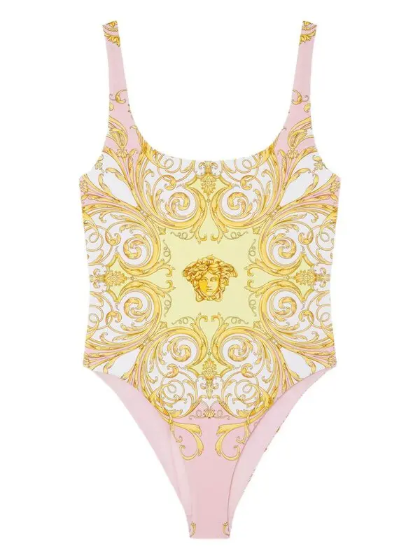 Versace Barocco Print Swimsuit - Multicolor