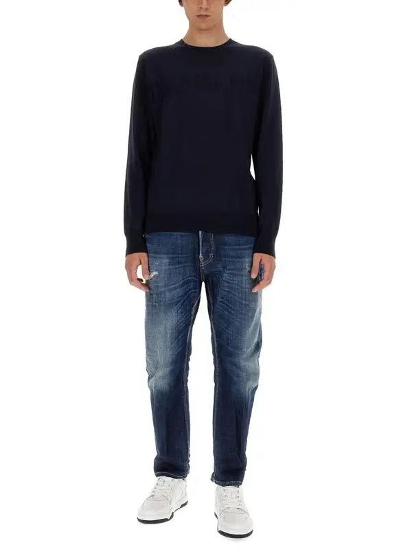 Dsquared2 Wool Jersey Pullover - Blue