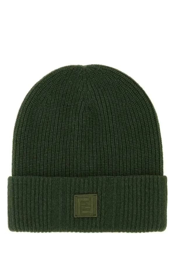 Fendi Wool Blend Beanie Hat