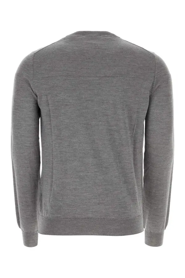 JIL SANDER Grey Wool Sweater