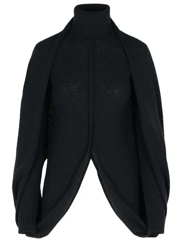 Sportmax Adepto' Virgin Wool Blend High Neck Sweater