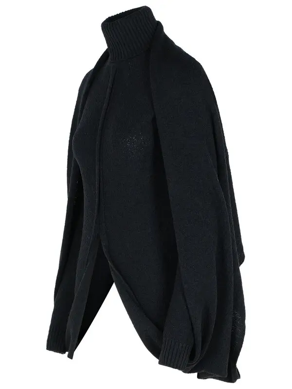 Sportmax Adepto Virgin Wool Blend High Neck Sweater