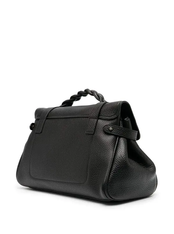 Mulberry Handbag 'alexa' With Adjustable And Removable Shoulder Strap And Magnetic Closure In Black Pebbled Leather For - Multicolor