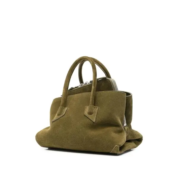 Attico Suede Tote Bag - Green