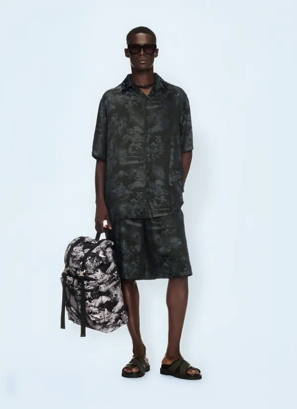 Off-White Jacquard Fresco Bowling Shorts