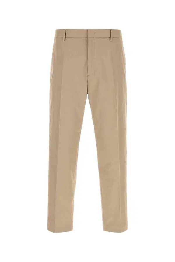 JIL SANDER Sand Cotton Pant - Brown