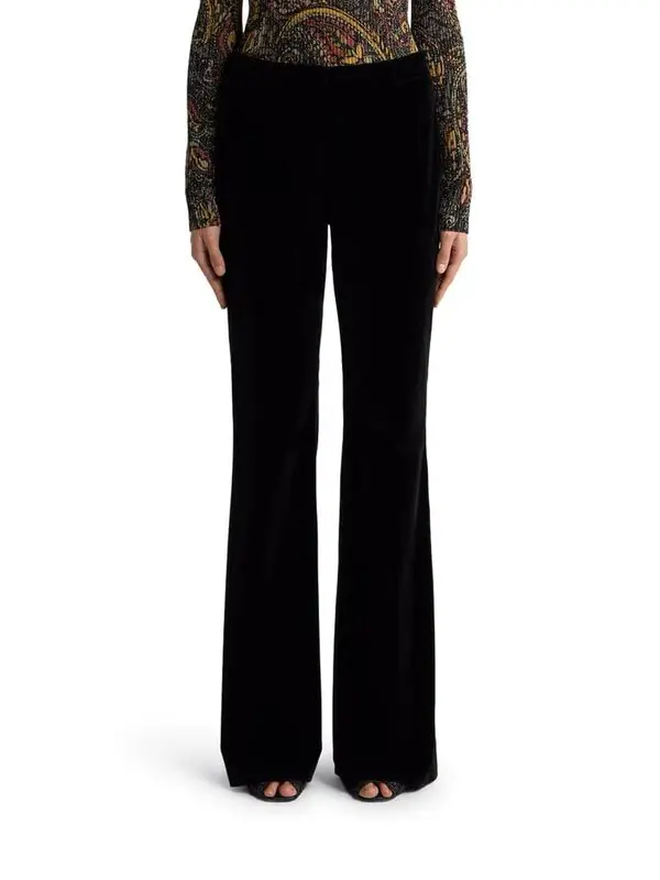 Etro Cotton Velvet Trousers - Black