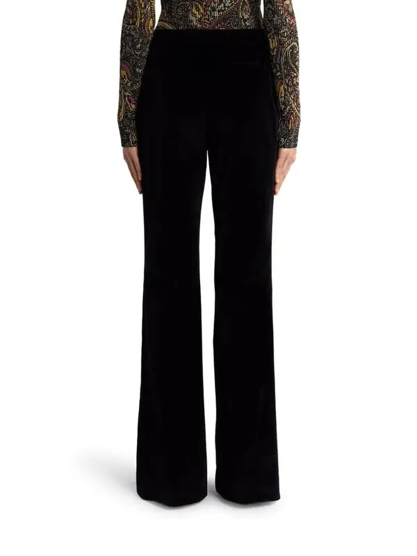 Etro Cotton Velvet Trousers - Black