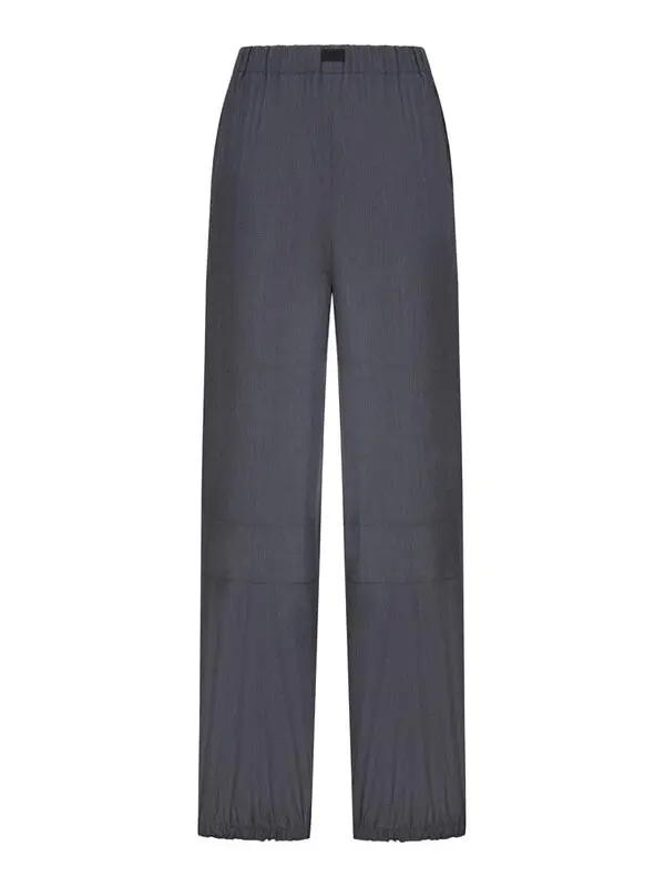Prada Wool And Mohair Sports Trousers - Gray