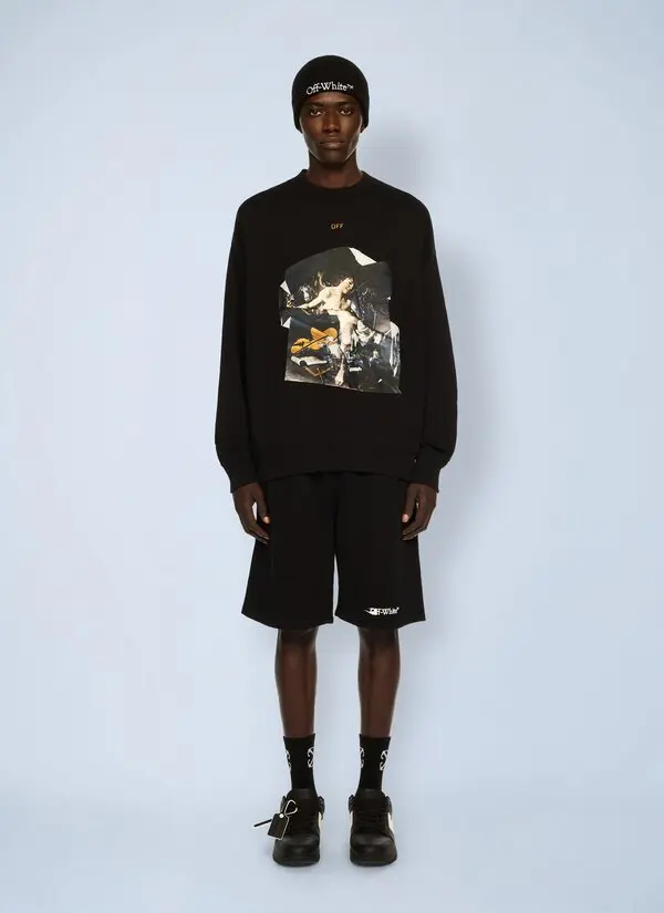 Off-White Cupid Paper Skate Crewneck Sweatshirt