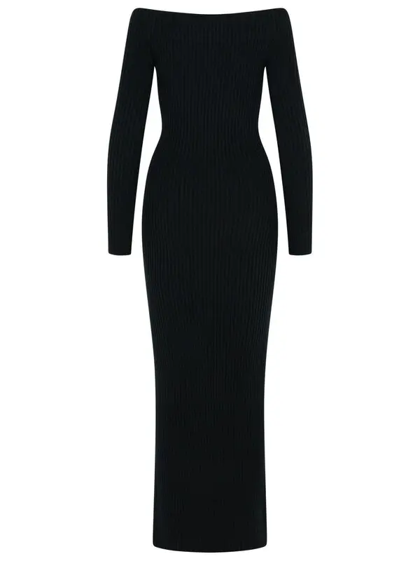 Max Mara Sheath Dress In Wool And Cachemire