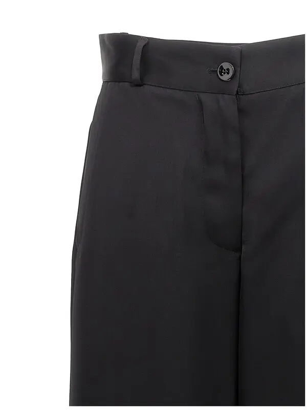 JIL SANDER Viscose And Silk Wide Leg Pants