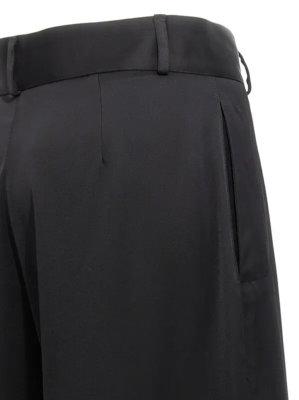 JIL SANDER Viscose And Silk Wide Leg Pants