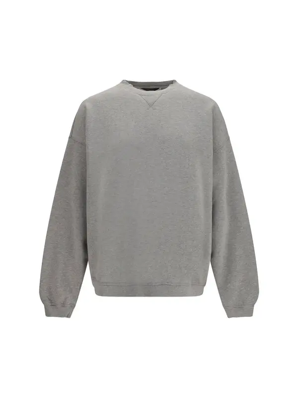 GOLDEN GOOSE Lettering Back Oversized Pullover - Gray