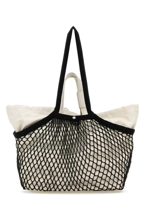 Balenciaga Two-tone Canvas And Mesh Medium 24/7 Shopping Bag - Multicolor