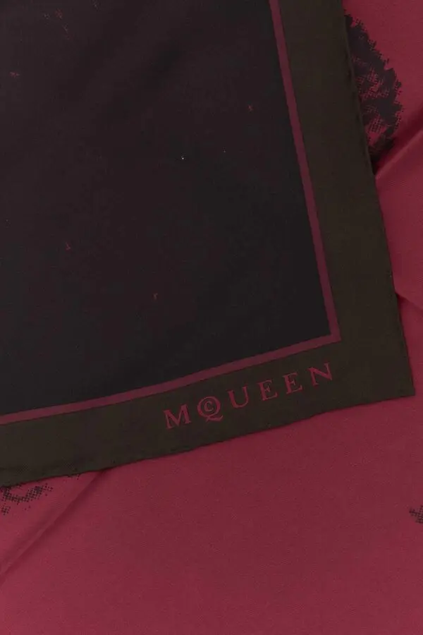 Alexander McQueen Printed Twill Foulard - Multicolor