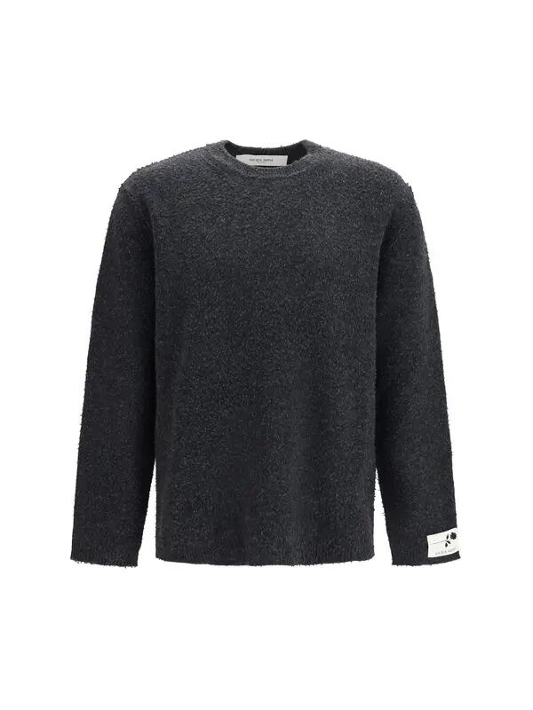 GOLDEN GOOSE Crew Neck Wool Sweater - Gray