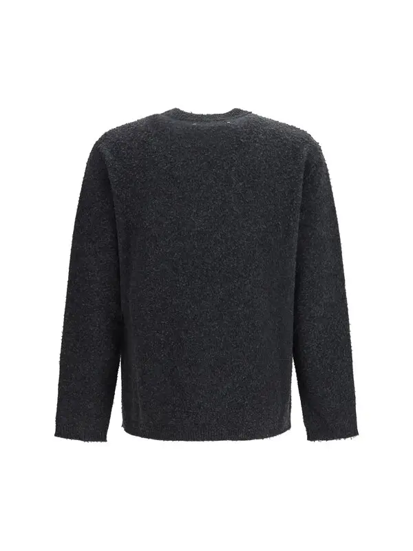 GOLDEN GOOSE Crew Neck Wool Sweater - Gray