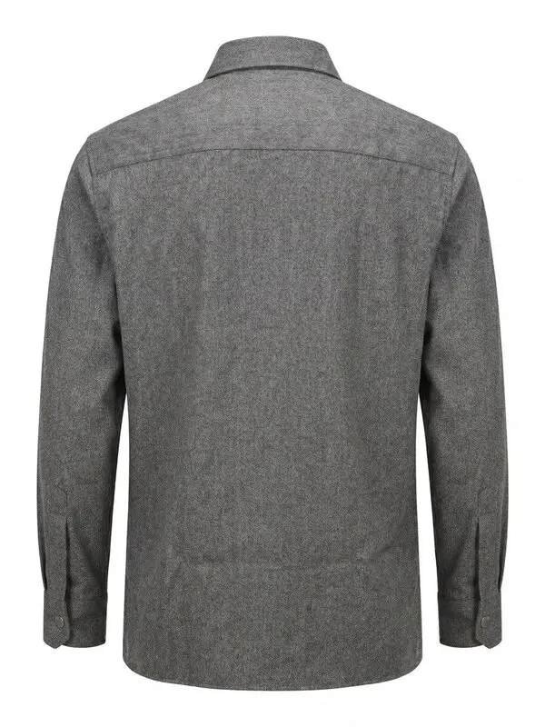 Brunello Cucinelli Virgin Wool Flannel Overshirt - Multicolor