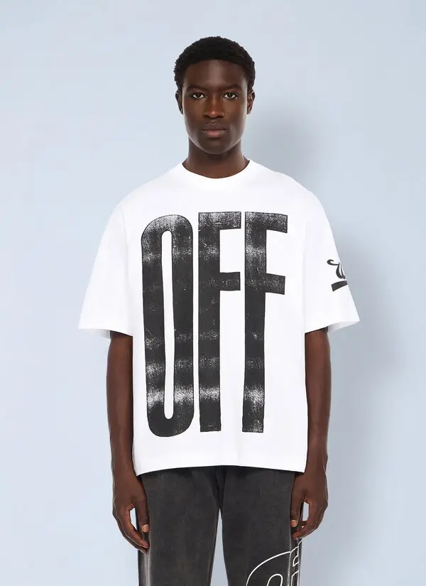 Off-White Big Off Diagonal Skate Logo T-shirt - White