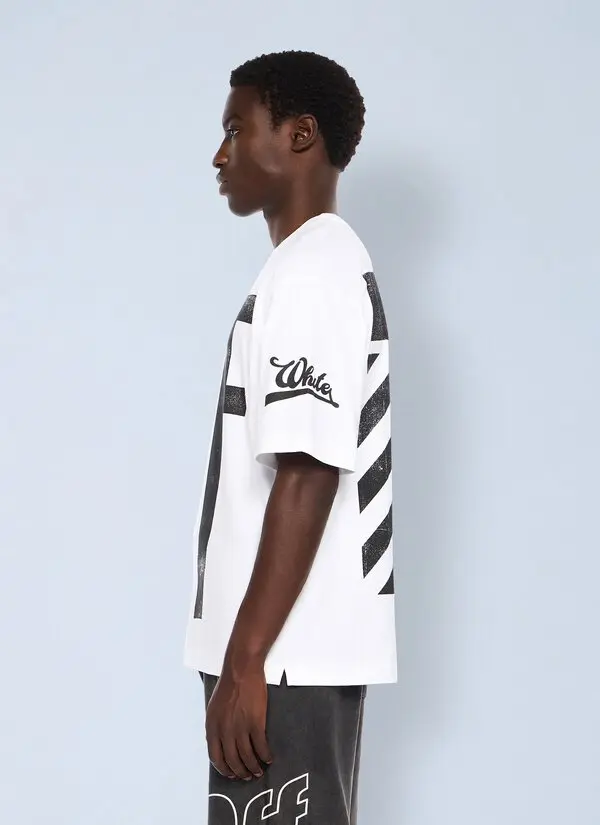 Off-White Big Off Diagonal Skate Logo T-shirt - White