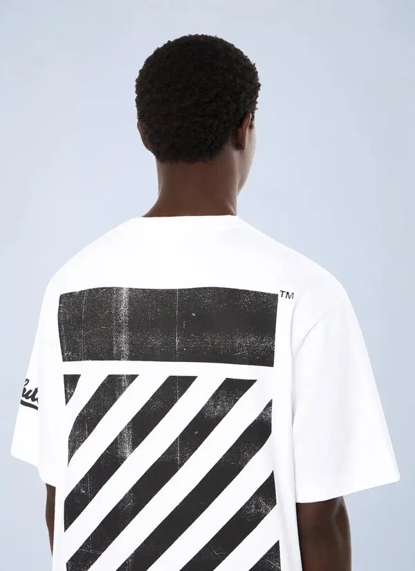 Off-White Big Off Diagonal Skate Logo T-shirt - White