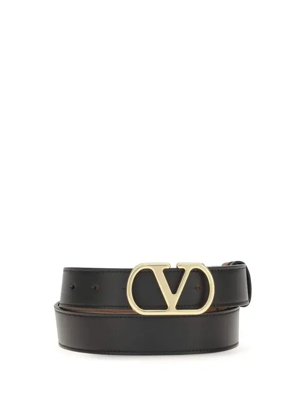 Valentino Garavani Reversible Vlogo Signature Belt - Black