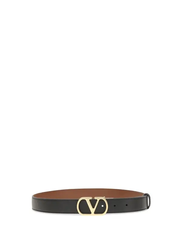 Valentino Garavani Reversible Vlogo Signature Belt - Black