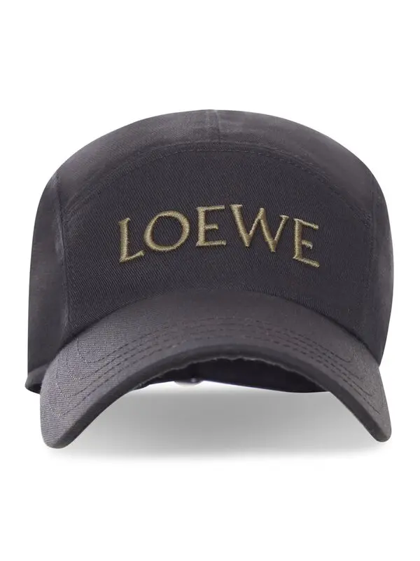 Loewe Cotton Camp Hat - Black