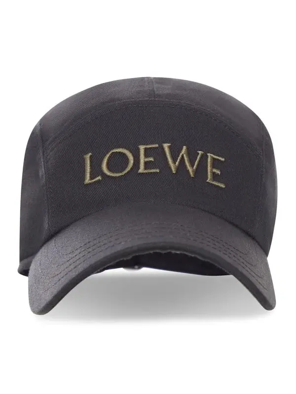 Loewe Cotton Camp Hat - Black