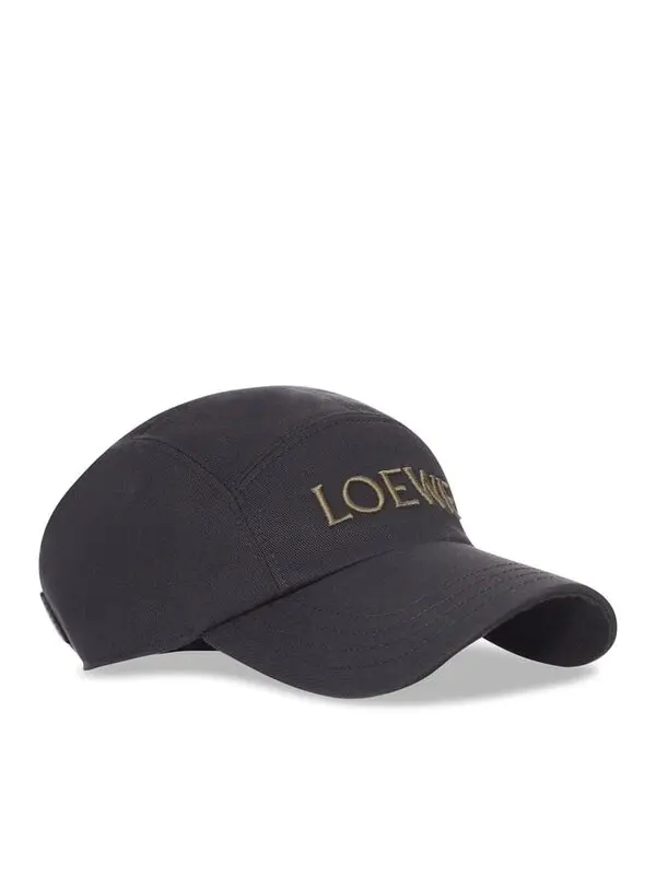 Loewe Cotton Camp Hat - Black