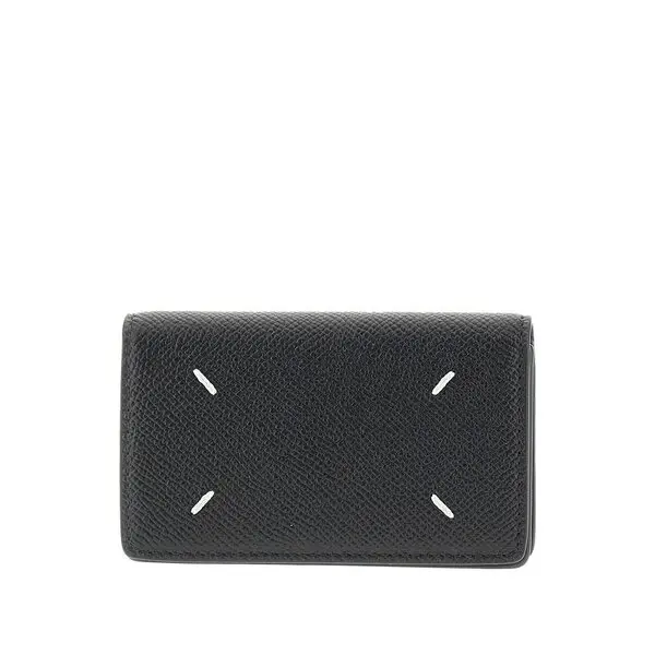MAISON MARGIELA Four Stitches Leather Cardholder - Black