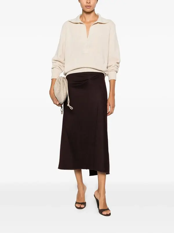 Victoria Beckham Pressed Tailored Skirt