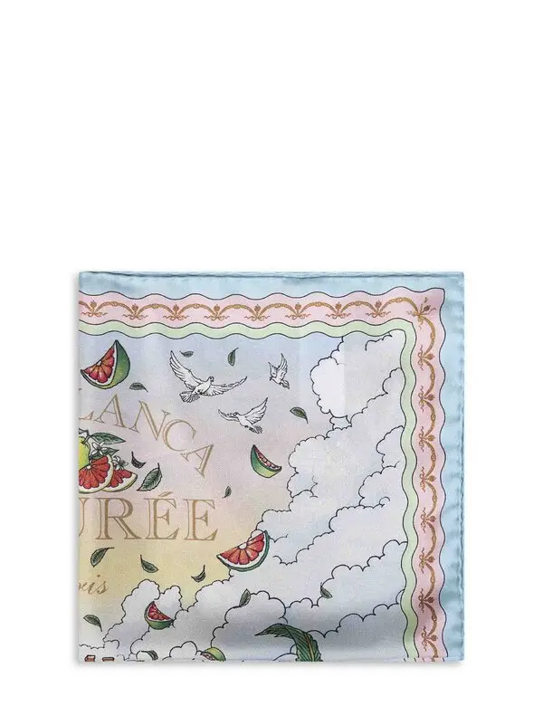 Casablanca Printed Silk Laduree X Medium Scarf