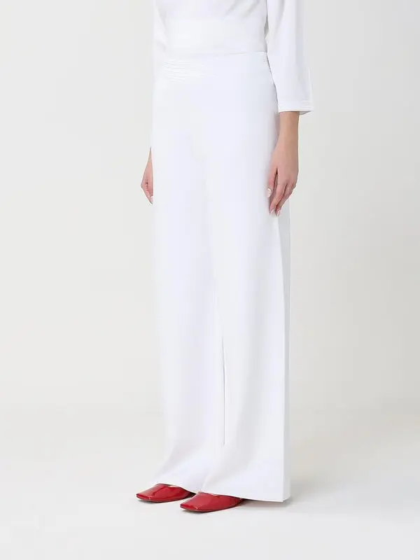 Max Mara Knit Palazzo Trousers - White