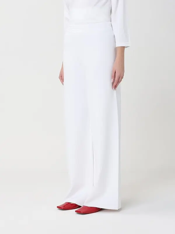 Max Mara Knit Palazzo Trousers - White