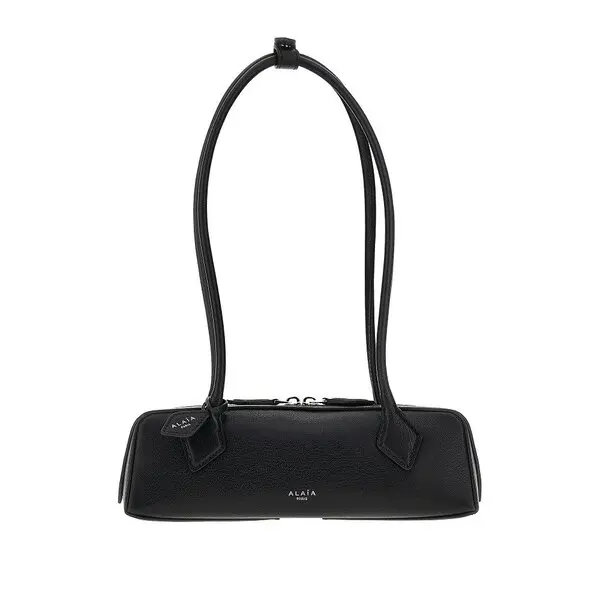 Alaïa Grained Leather Small 'le Teckel' Bag - Black