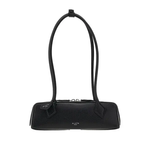 Alaïa Grained Leather Le Teckel Bag - Black