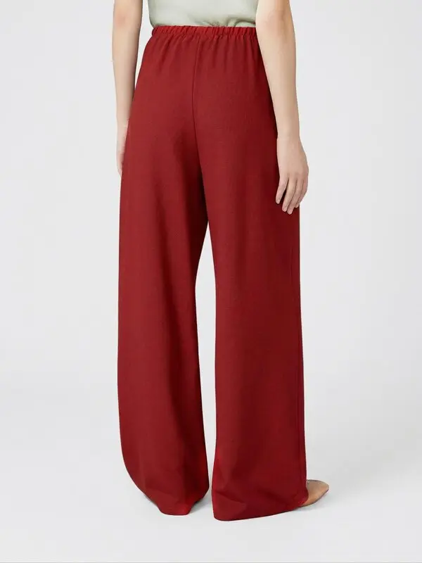 Max Mara Stretch Silk Palazzo Trousers