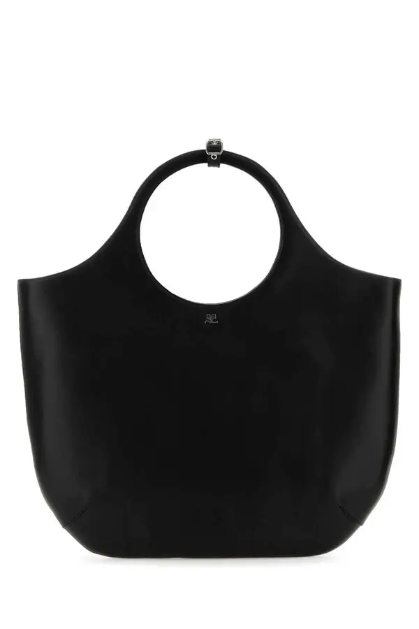 COURREGES Leather Large Holy Handbag