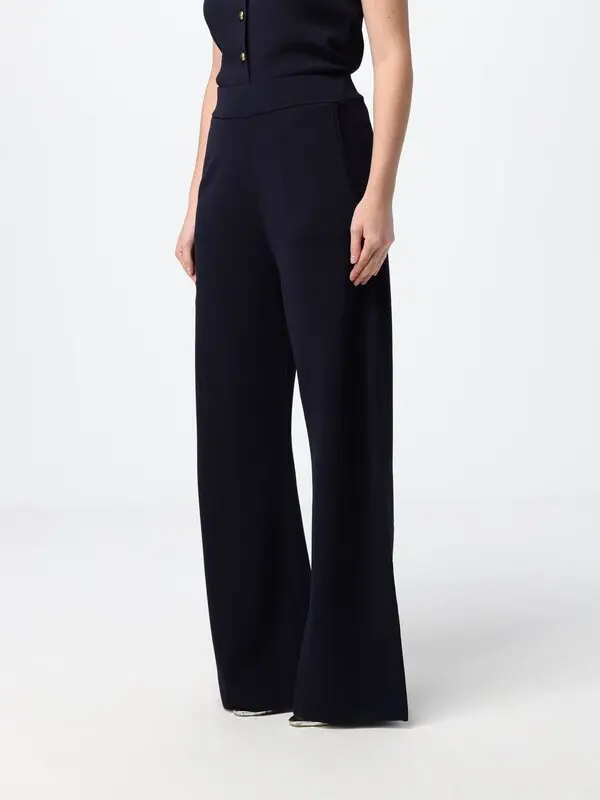 Max Mara High-waisted Wide Leg Knit Wool Trousers
