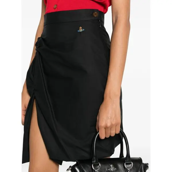 VIVIENNE WESTWOOD Asymmetric Draped Cotton Skirt