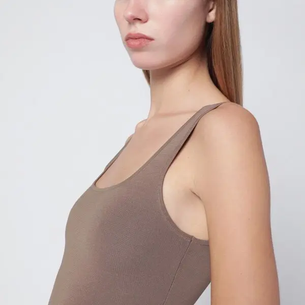 ENTIRE STUDIOS Viscose-blend Top - Cream
