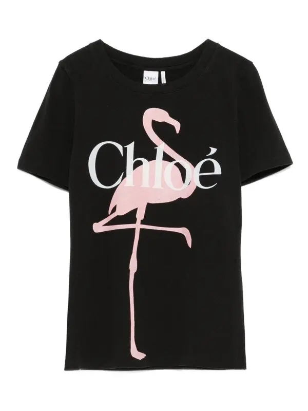Chloé Printed Cotton T-shirt