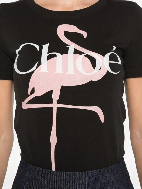 Chloé Printed Cotton T-shirt