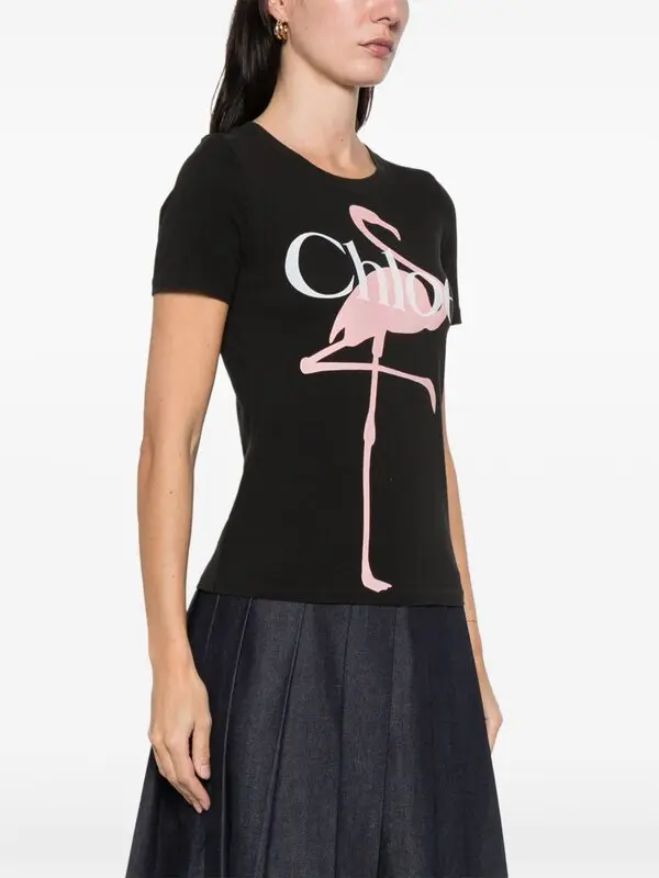 Chloé Printed Cotton T-shirt