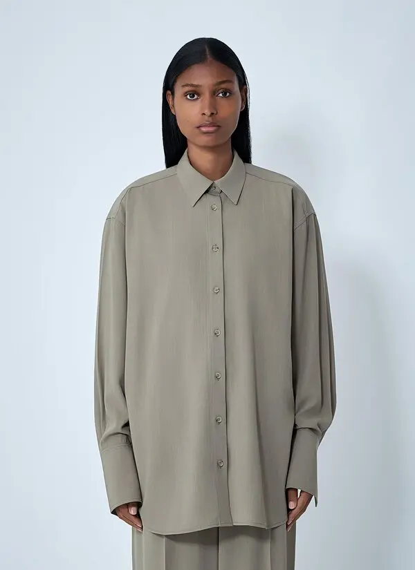 TOTEME Classic Tuxedo Shirt - Cream