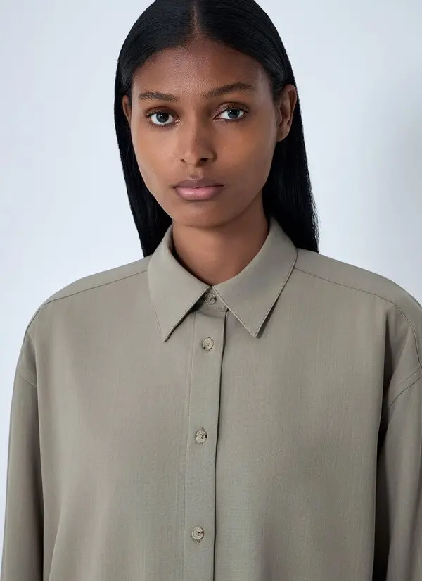 TOTEME Classic Tuxedo Shirt - Cream