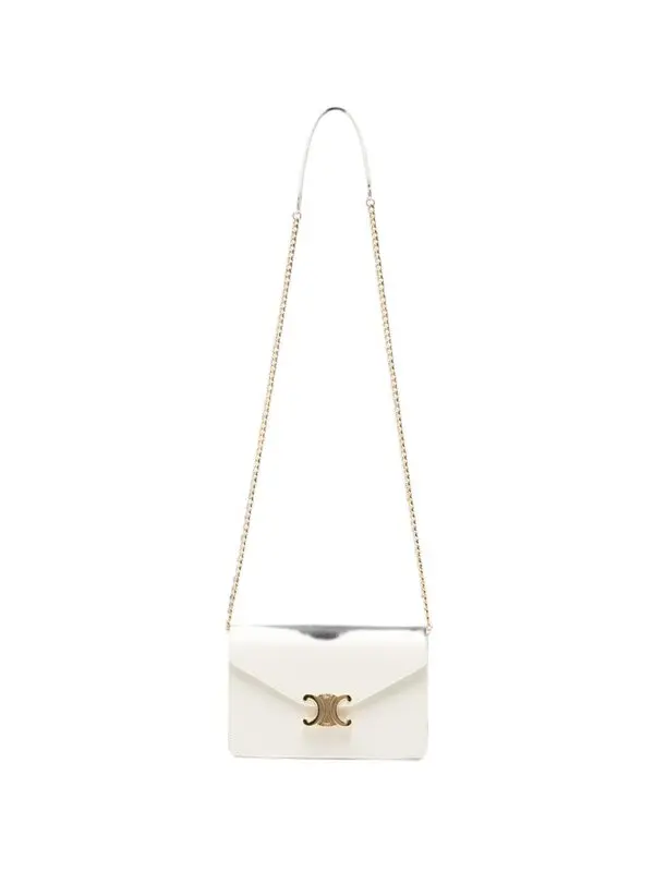 Celine Margo Leather Wallet On Chain - Multicolor